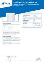 Gyptone Tile Quattro 22 | Modulinės perforuotos kabamosios lubos