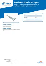 Rigips CD 15933 | Pasukamas Nonius tipo CD profiliuočių pakabos ...