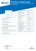Gyptone Tile Base 31 | Modulinės perforuotos kabamosios lubos