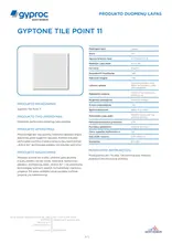 Gyptone Tile Point 11 | Modulinės perforuotos kabamosios lubos