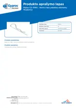 Rigips CD 15910 | Nonius tipo pakabos elementų fiksatorius